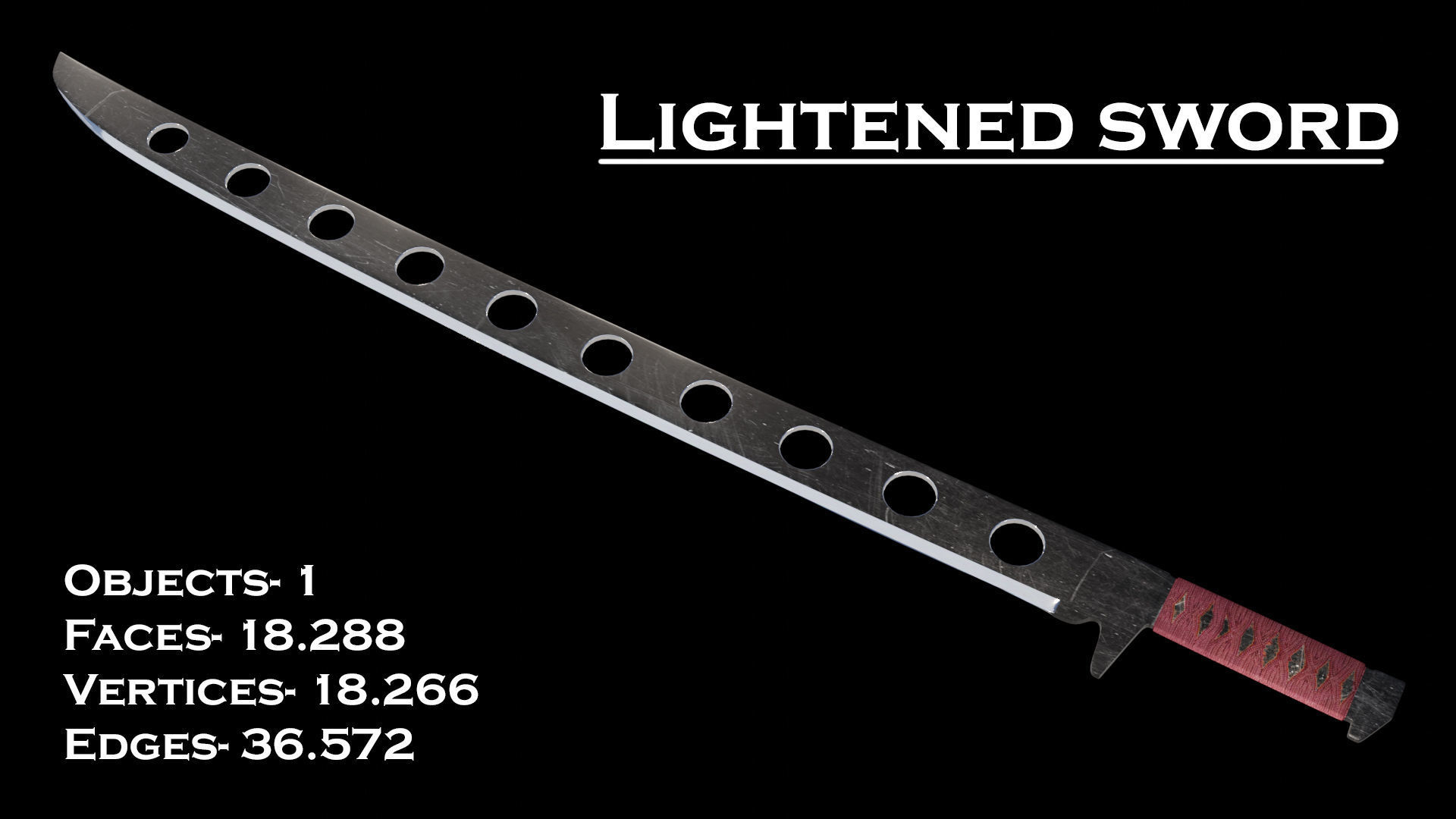 Lightweight Sword high-poly free VR / AR / low-poly 3D model | CGTrader