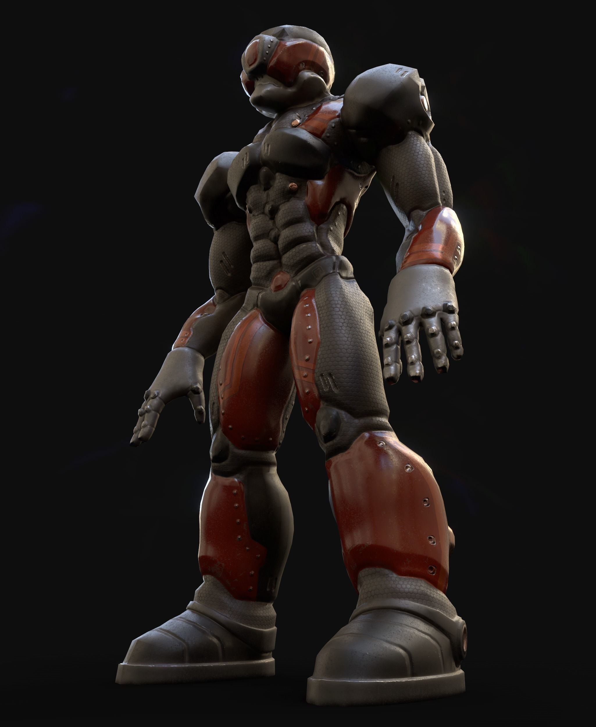 Low poly Robot - Video Game Ready free VR / AR / low-poly 3D model ...