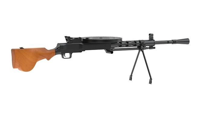 Degtyaryov machine gun 3D model | CGTrader