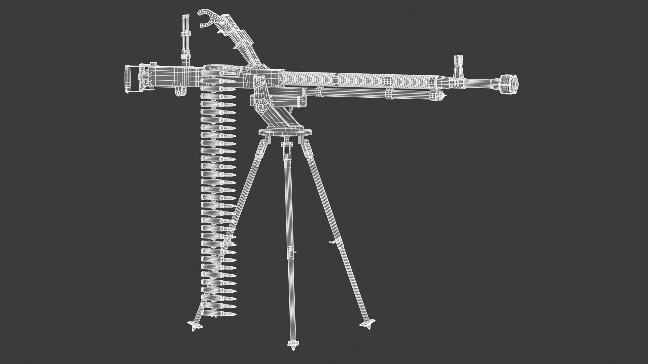 DShK Heavy Machine Gun 3D model | CGTrader