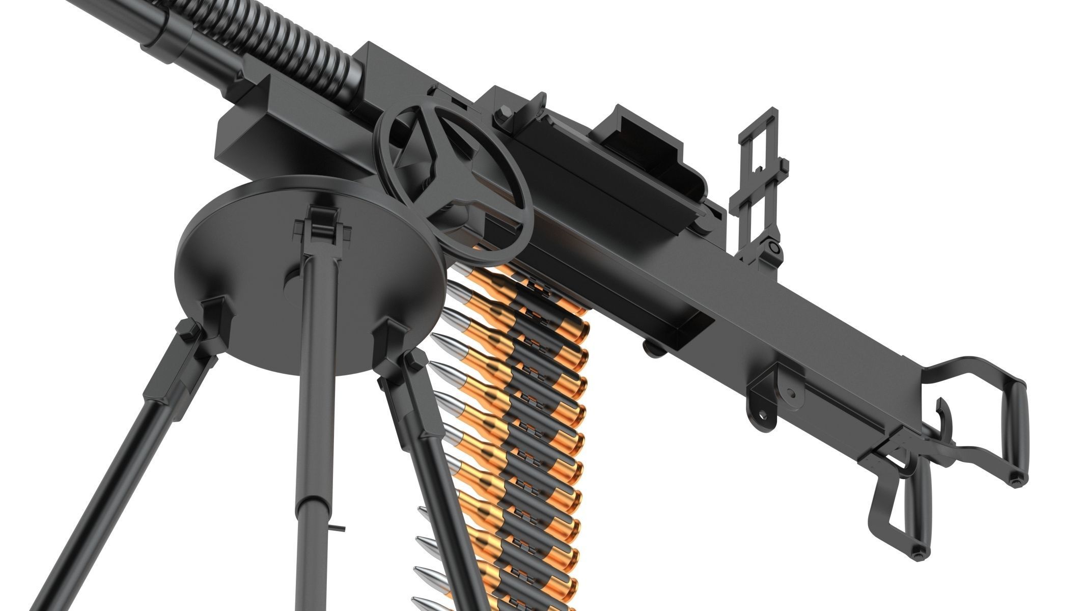 DShK Heavy Machine Gun 3D model | CGTrader