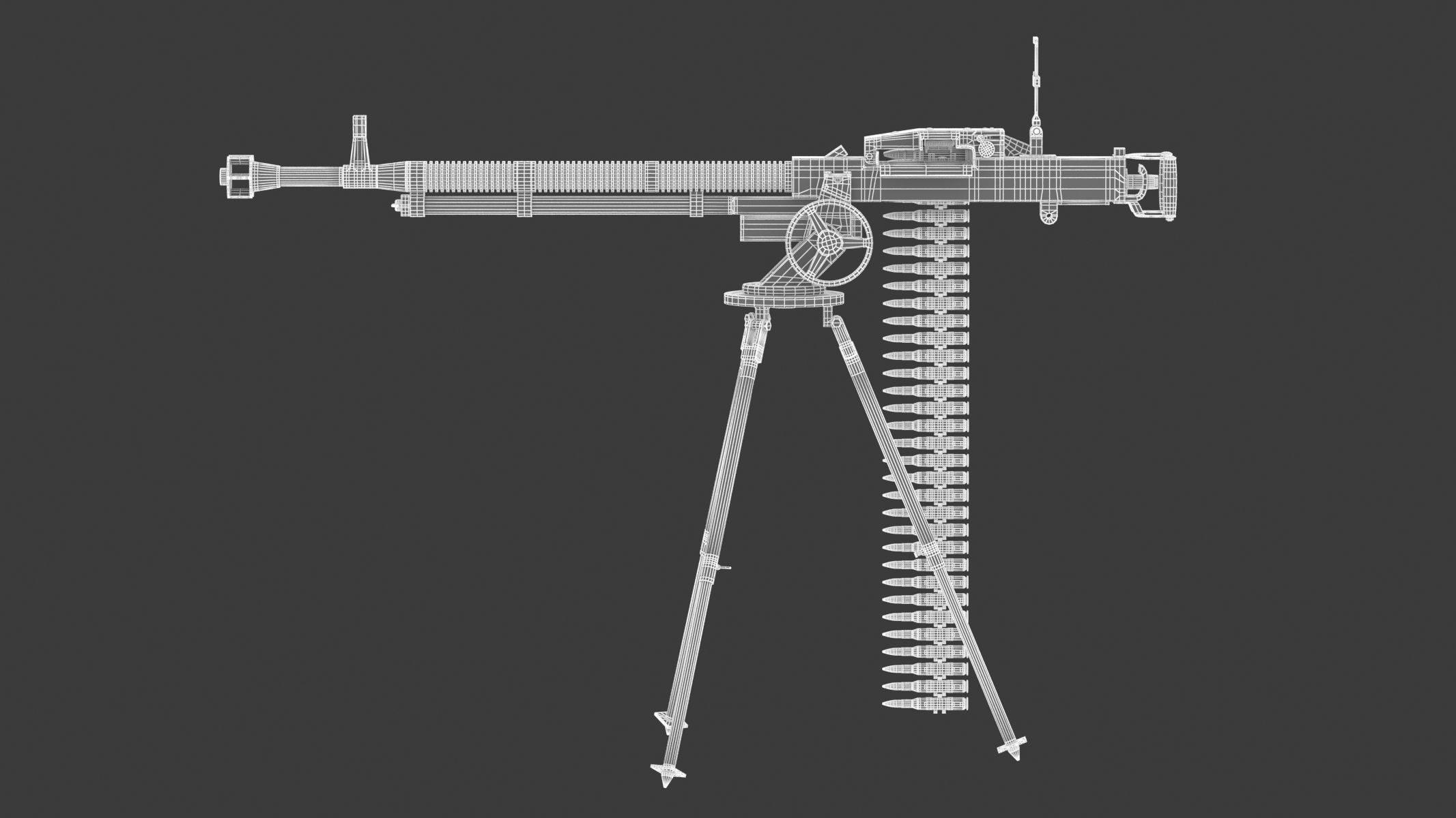 DShK Heavy Machine Gun 3D model | CGTrader
