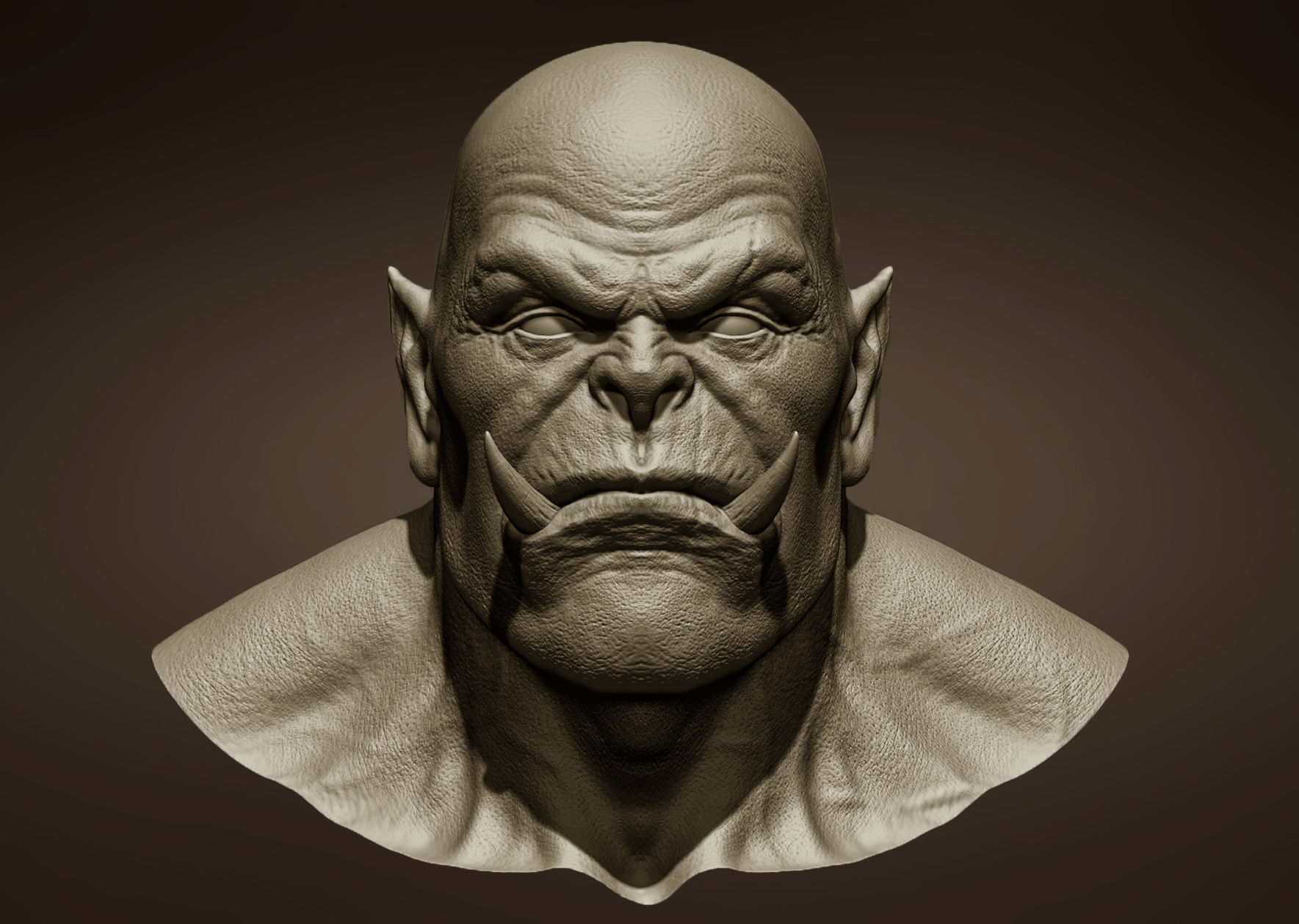 Orc head 3D model | CGTrader