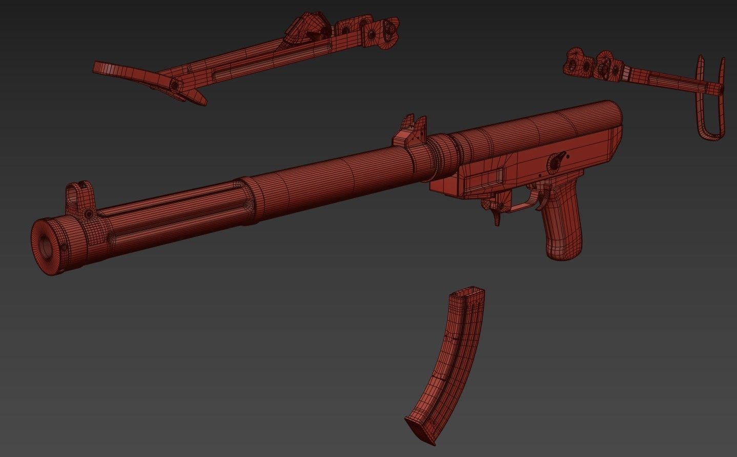 3D model Type 64 SMG VR / AR / low-poly | CGTrader