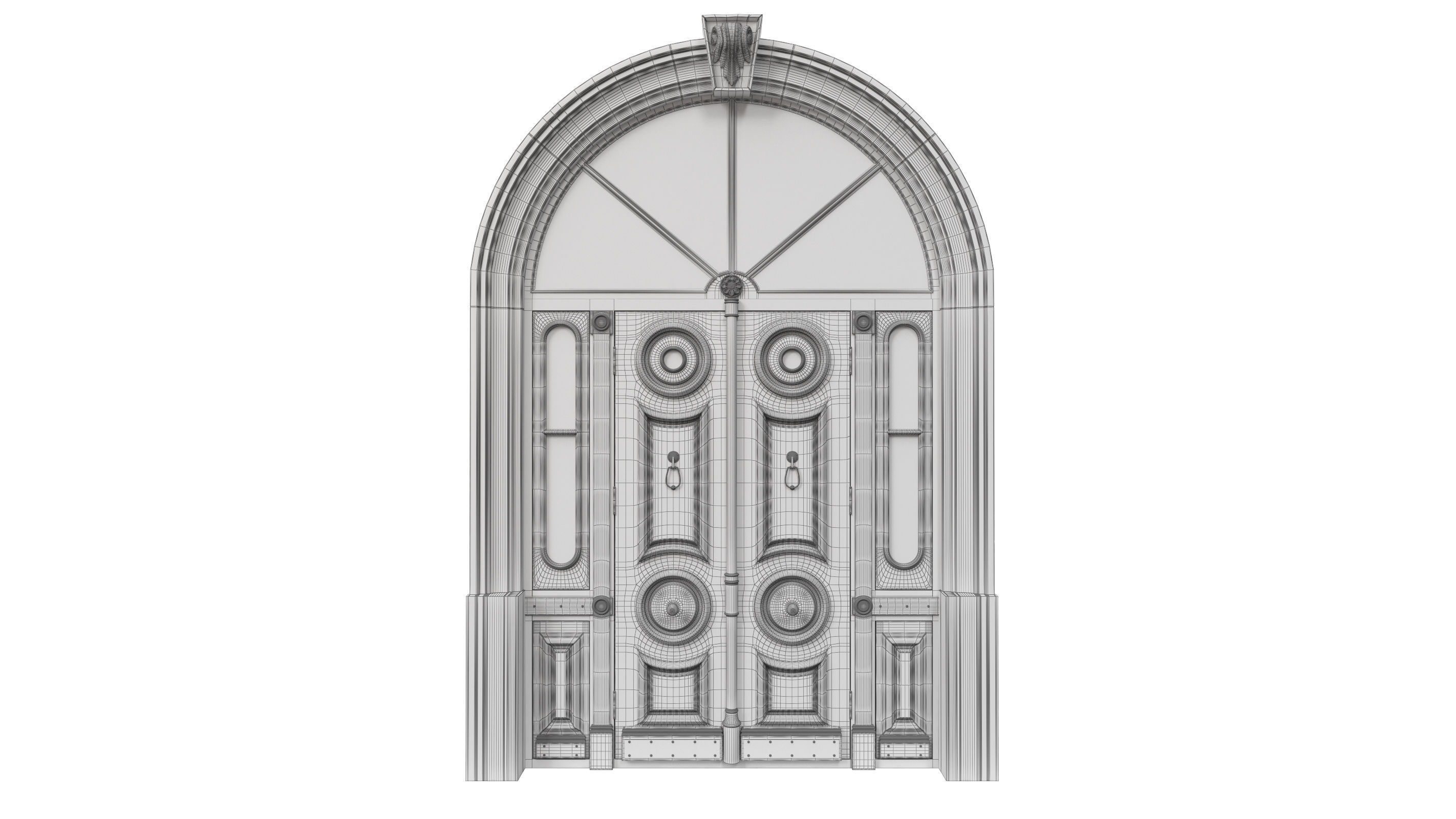 Entrance classic door 43 3D model | CGTrader
