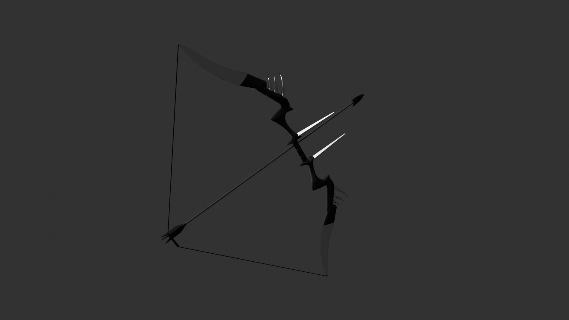 3D model Fantasy Demon Bow VR / AR / low-poly | CGTrader