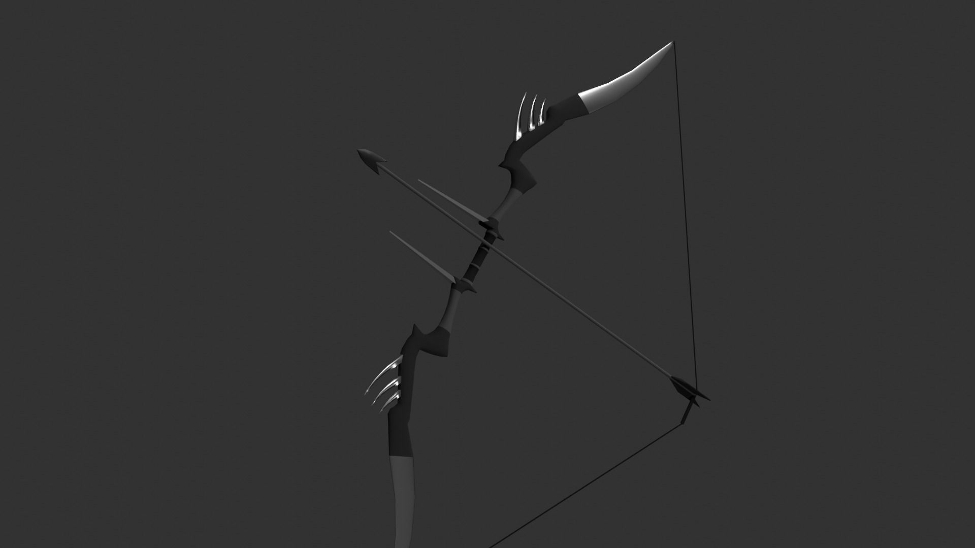 3D model Fantasy Demon Bow VR / AR / low-poly | CGTrader