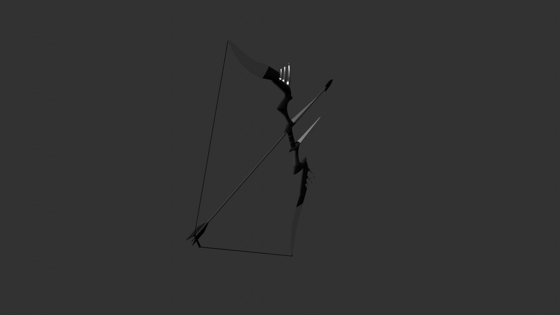 3D model Fantasy Demon Bow VR / AR / low-poly | CGTrader