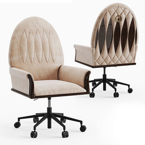 Theodore Alexander Grace Executive Armchair 3D model | CGTrader