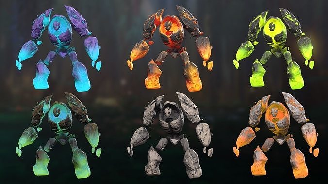 3D model Golem infernal VR / AR / low-poly | CGTrader