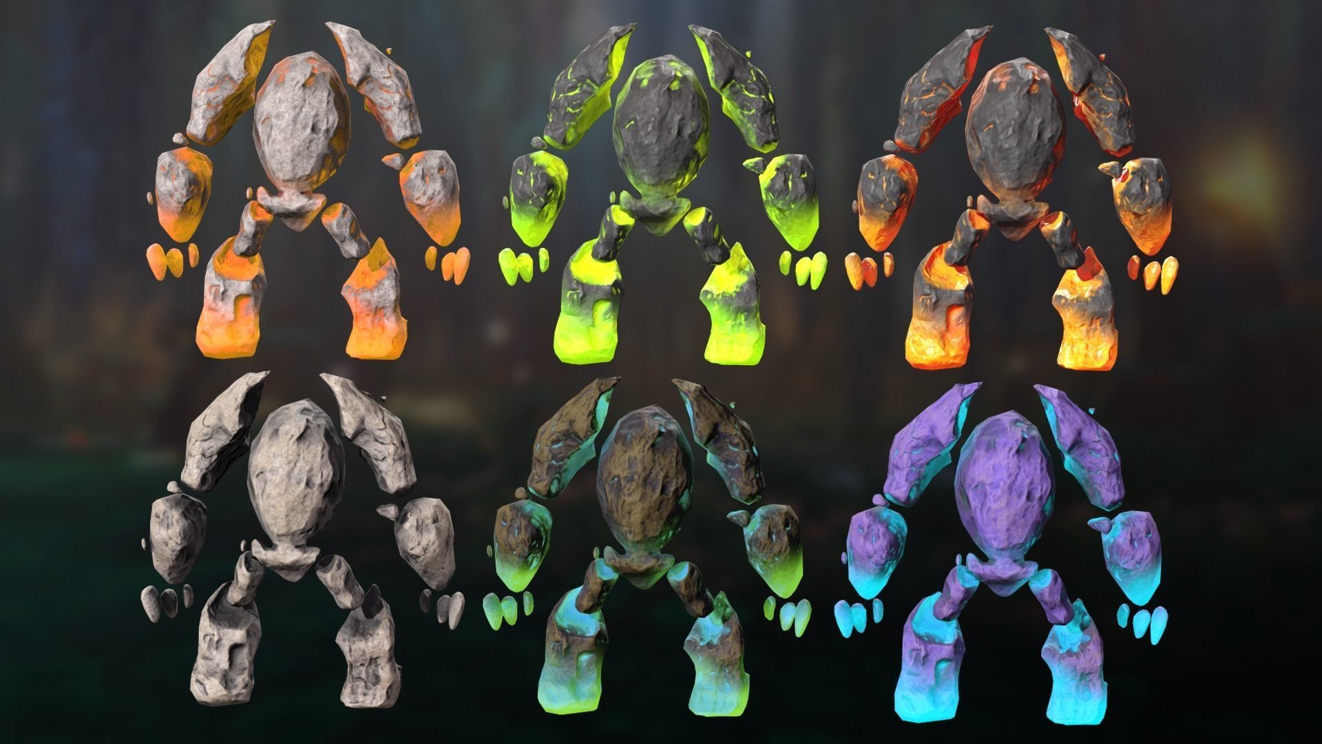 3D model Golem infernal VR / AR / low-poly | CGTrader