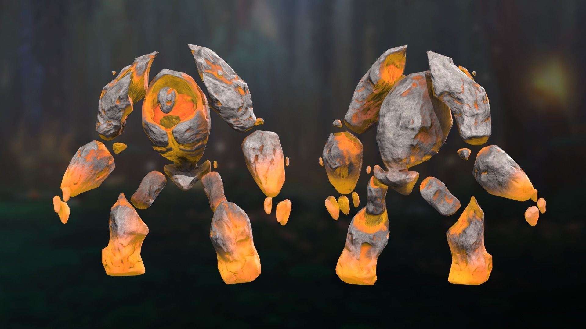 3D model Golem infernal VR / AR / low-poly | CGTrader
