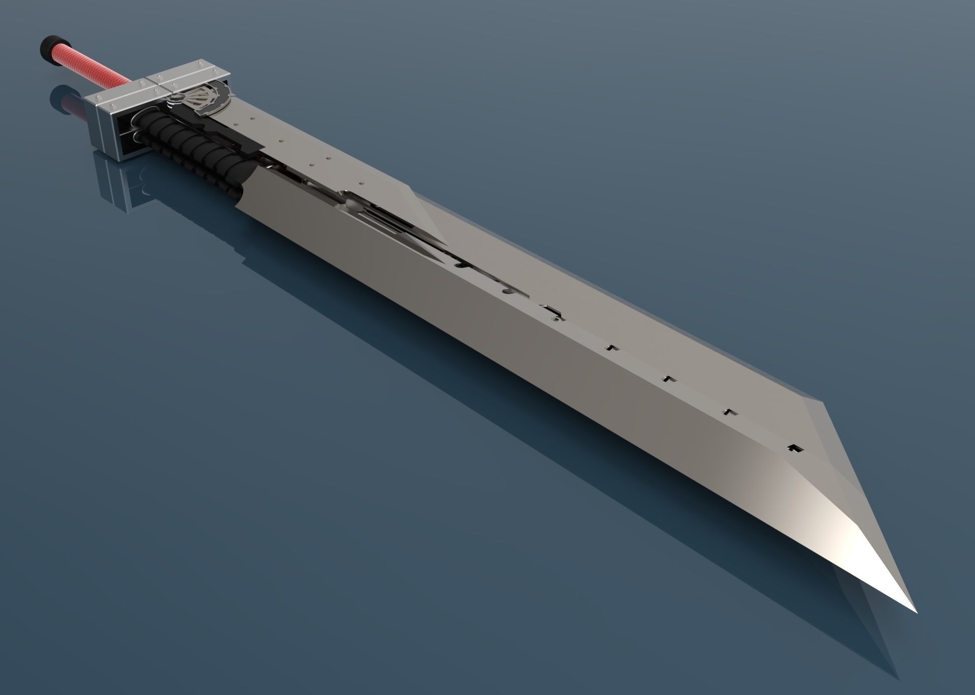 Clouds Fusion Sword 3D model animated | CGTrader