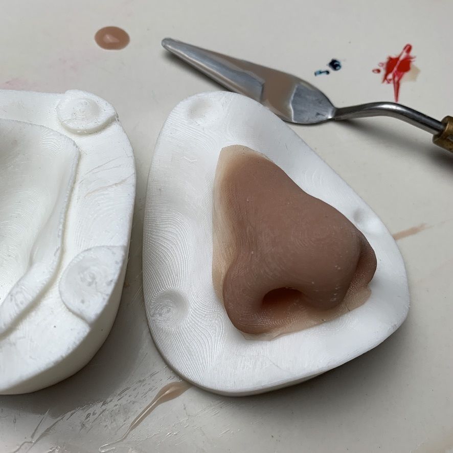 Nose prosthesis mold 3D model 3D printable | CGTrader