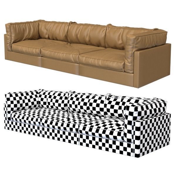 Sofa SQUARE GROUND - DE PADOVA 3D model | CGTrader