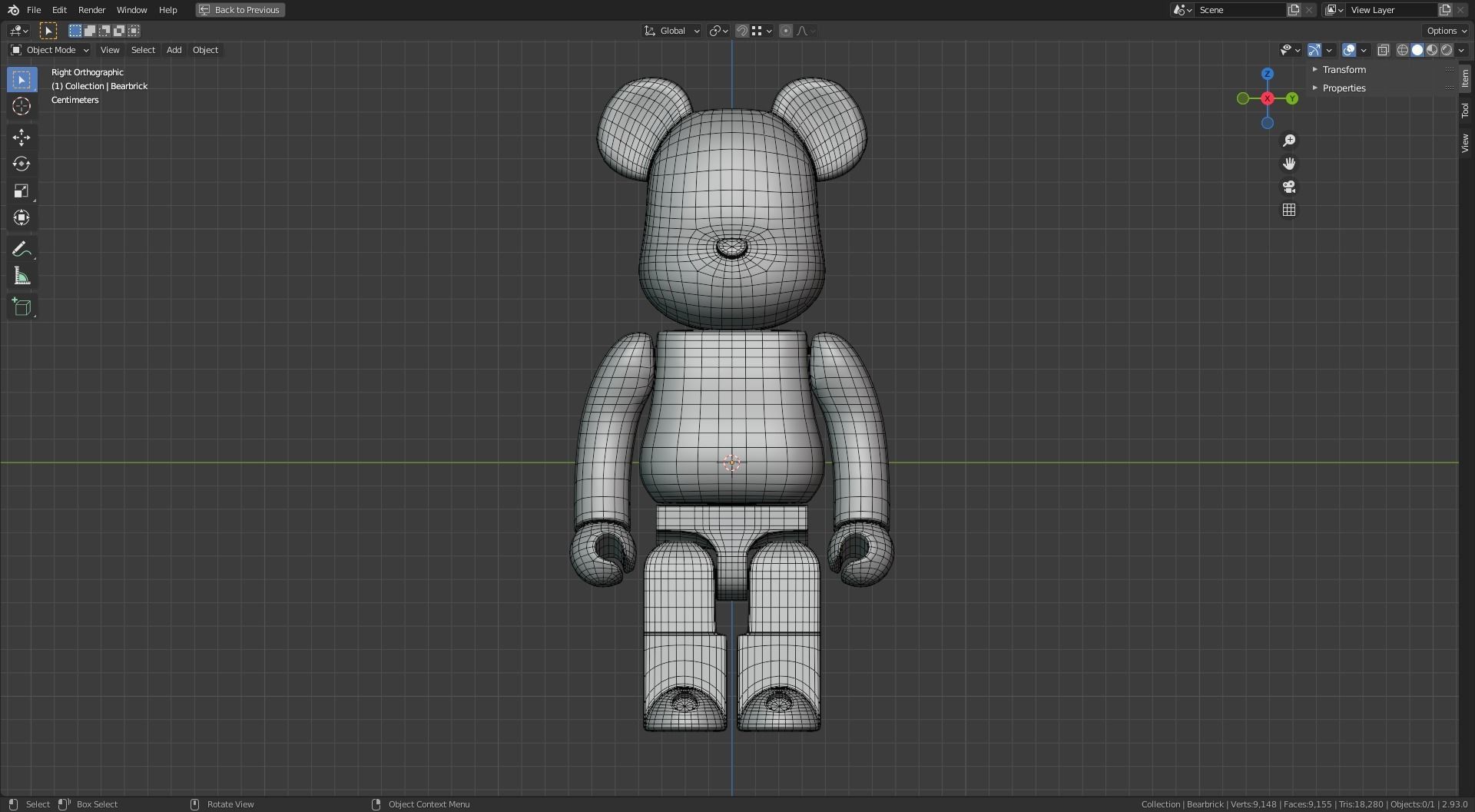 Bearbrick 1 3D model | CGTrader