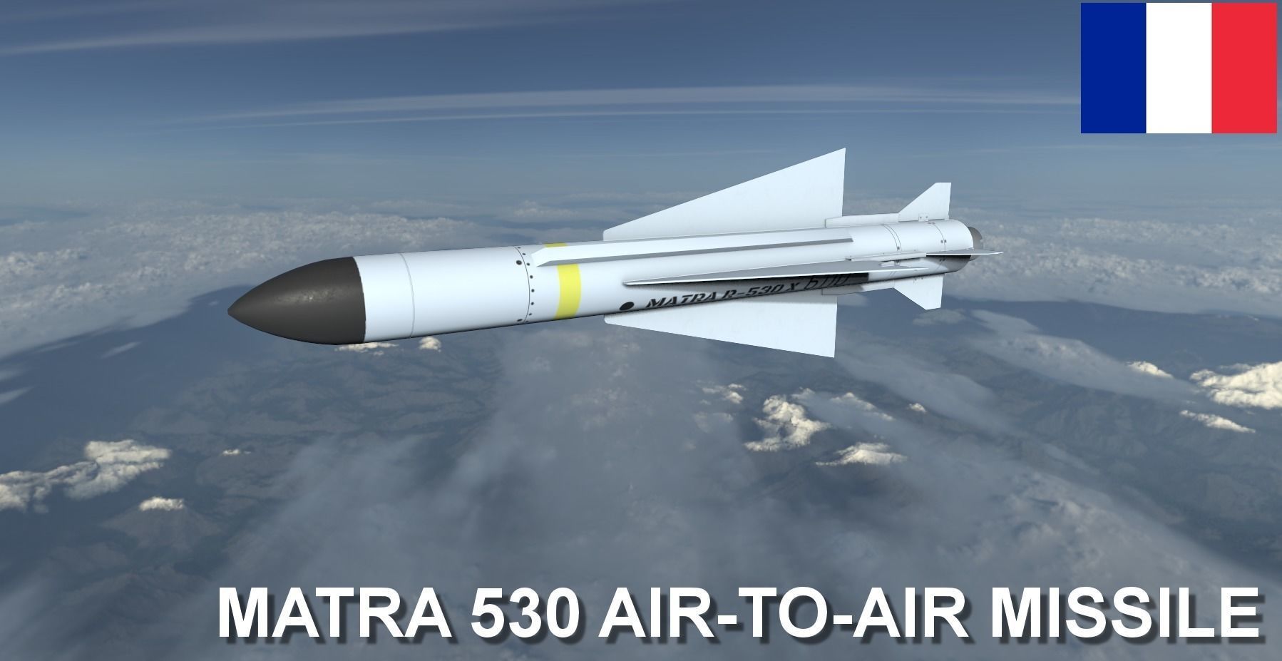 3D model Matra 530 Missile VR / AR / low-poly | CGTrader