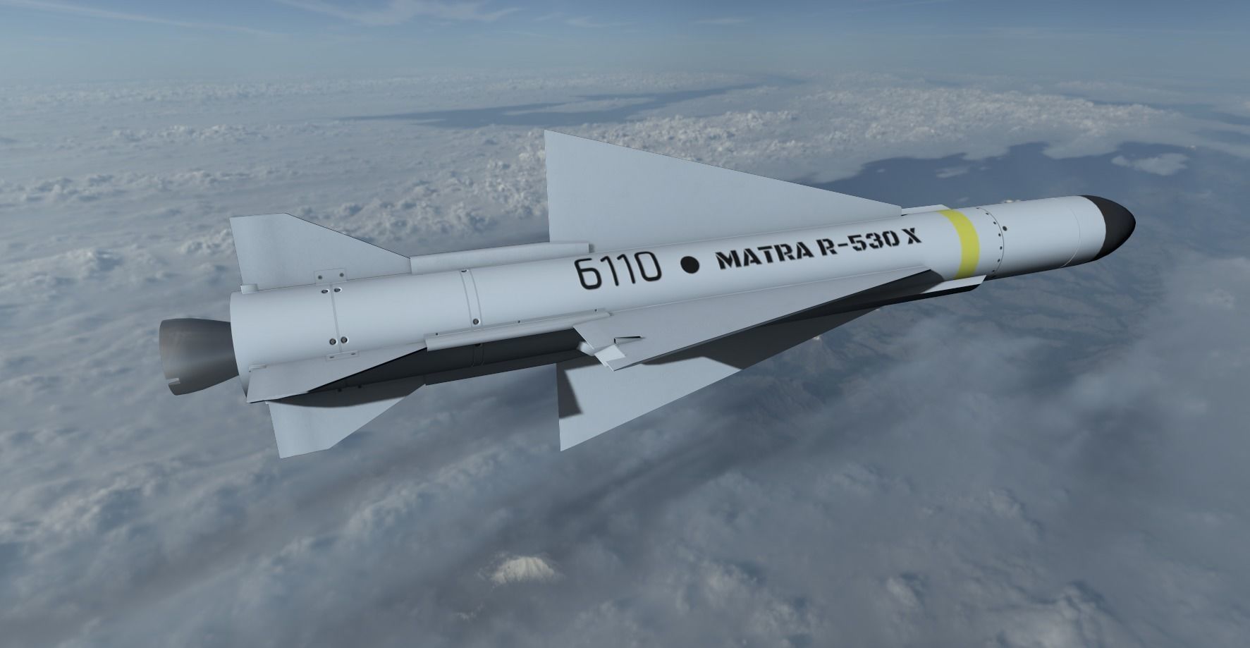 3D model Matra 530 Missile VR / AR / low-poly | CGTrader