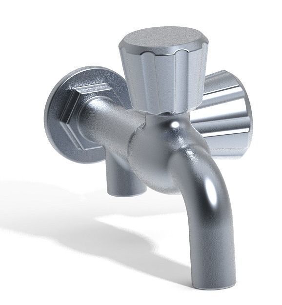 Stylish Two Way Tap 3D model 3D printable | CGTrader