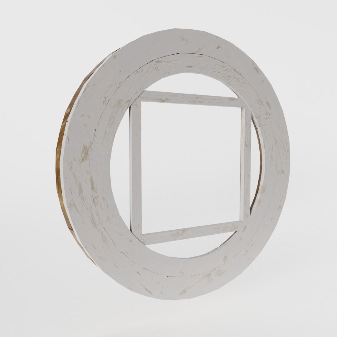 3D model Round Wooden Window VR / AR / low-poly | CGTrader