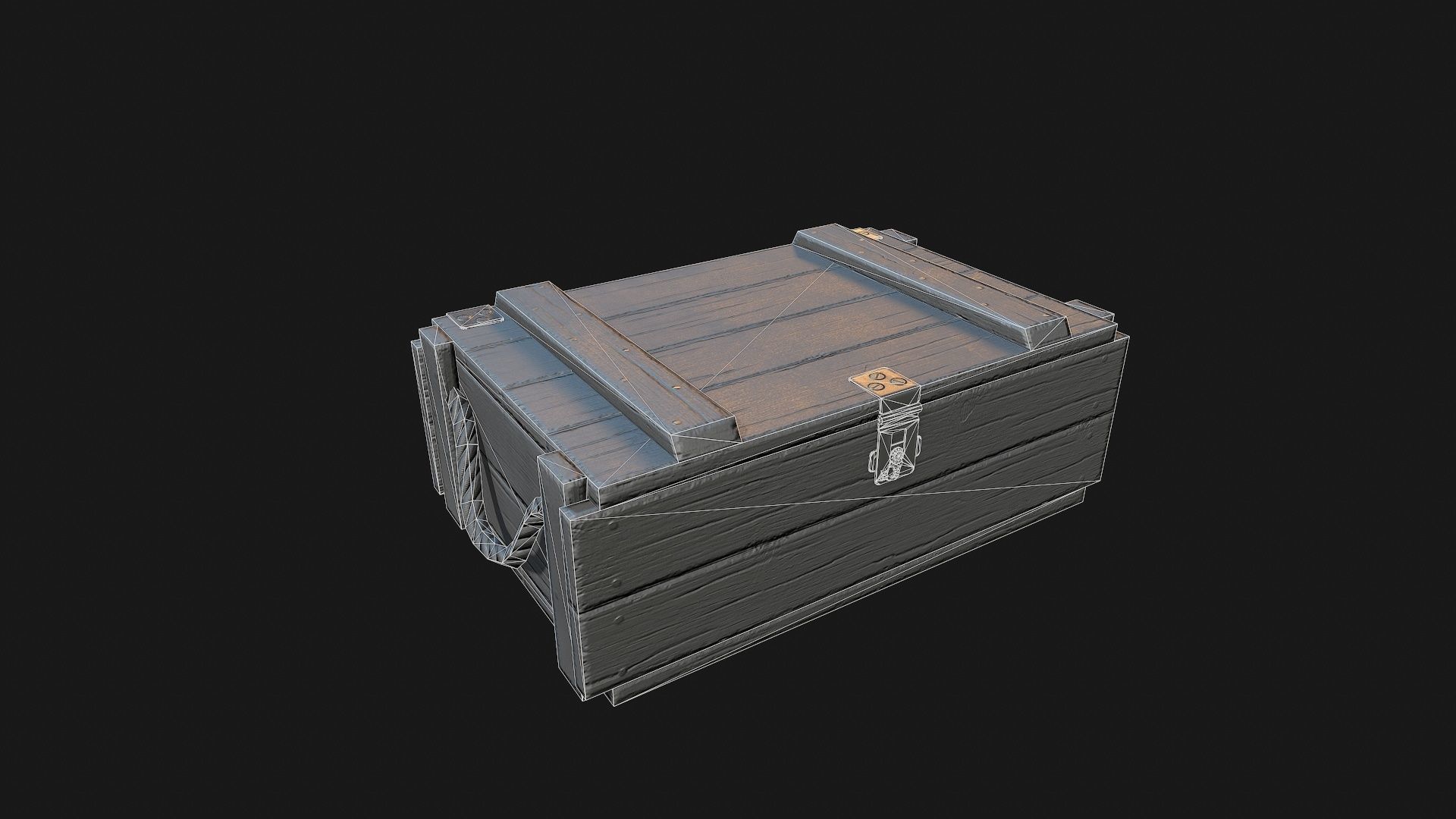Low Poly PBR Wooden Military Crate Collection VR / AR / low-poly | CGTrader