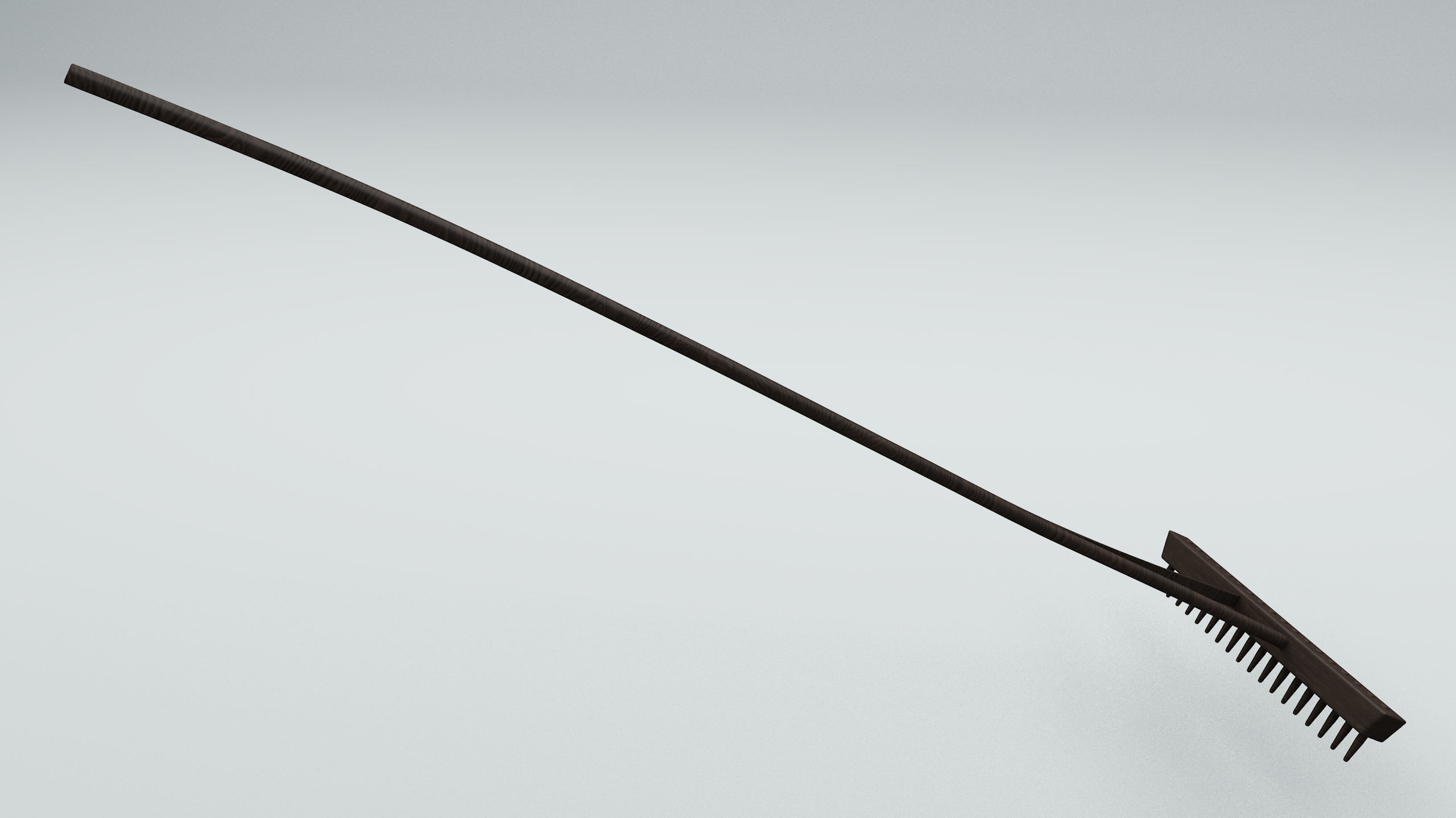 3D model wooden medieval rake VR / AR / low-poly | CGTrader