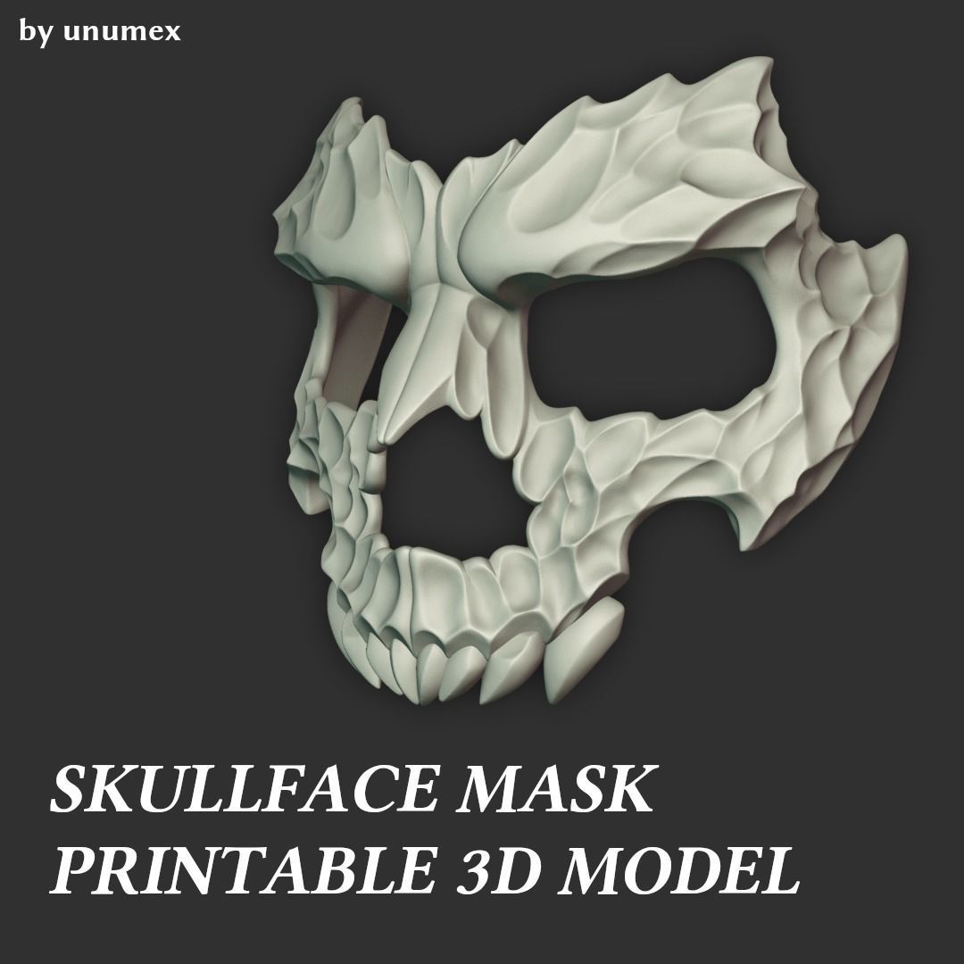 Skull Face Mask 3D model 3D printable | CGTrader