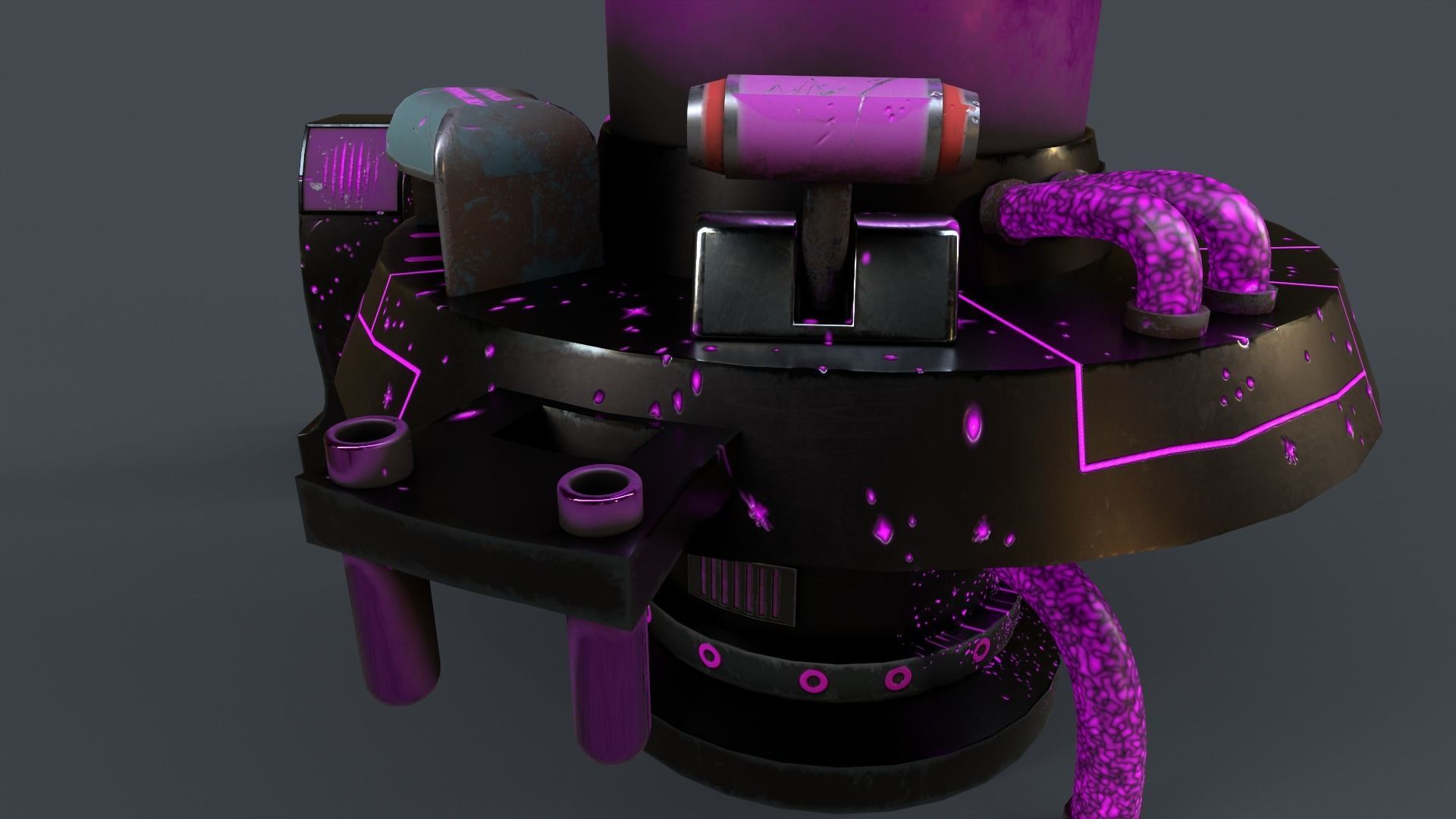 3D model Sci-Fi Production Machine 02 VR / AR / low-poly | CGTrader