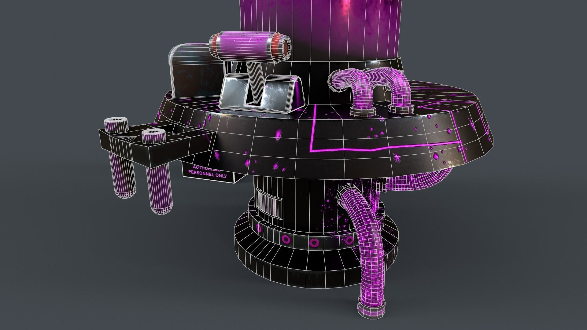 3D model Sci-Fi Production Machine 02 VR / AR / low-poly | CGTrader