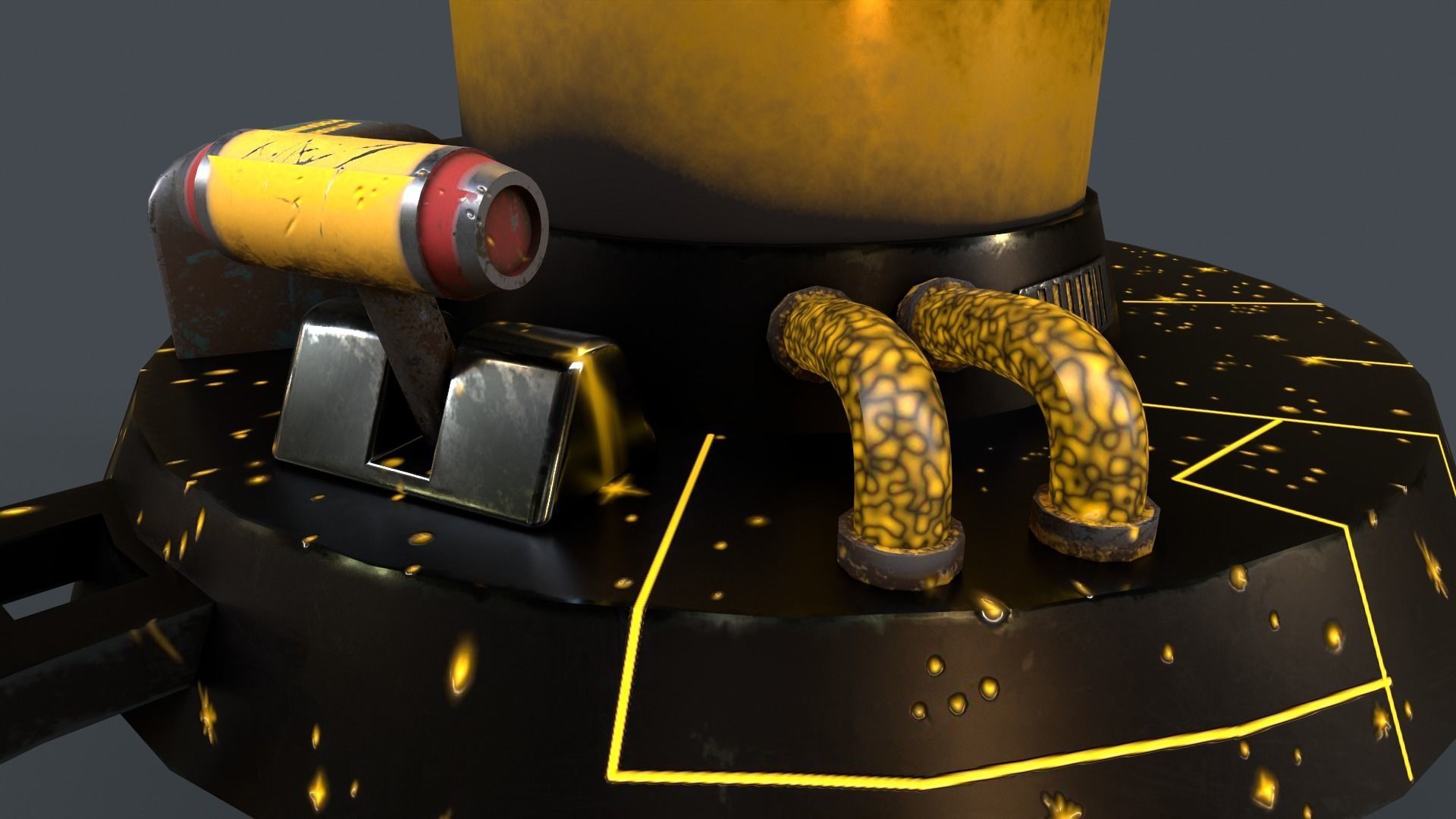3D model Sci-Fi Production Machine 03 VR / AR / low-poly | CGTrader