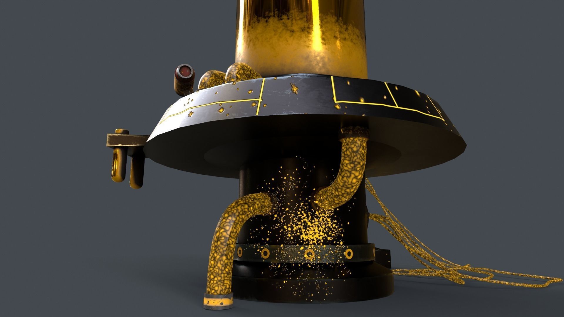 3D model Sci-Fi Production Machine 03 VR / AR / low-poly | CGTrader