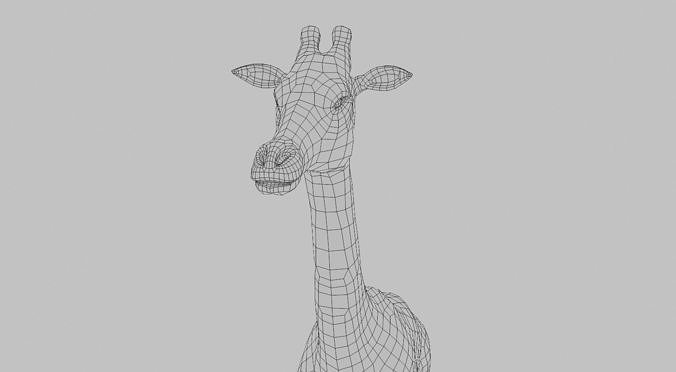 Lowpoly Giraffe head - head free VR / AR / low-poly 3D model | CGTrader