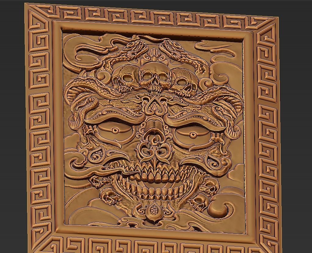 kapala skull 3D model 3D printable | CGTrader