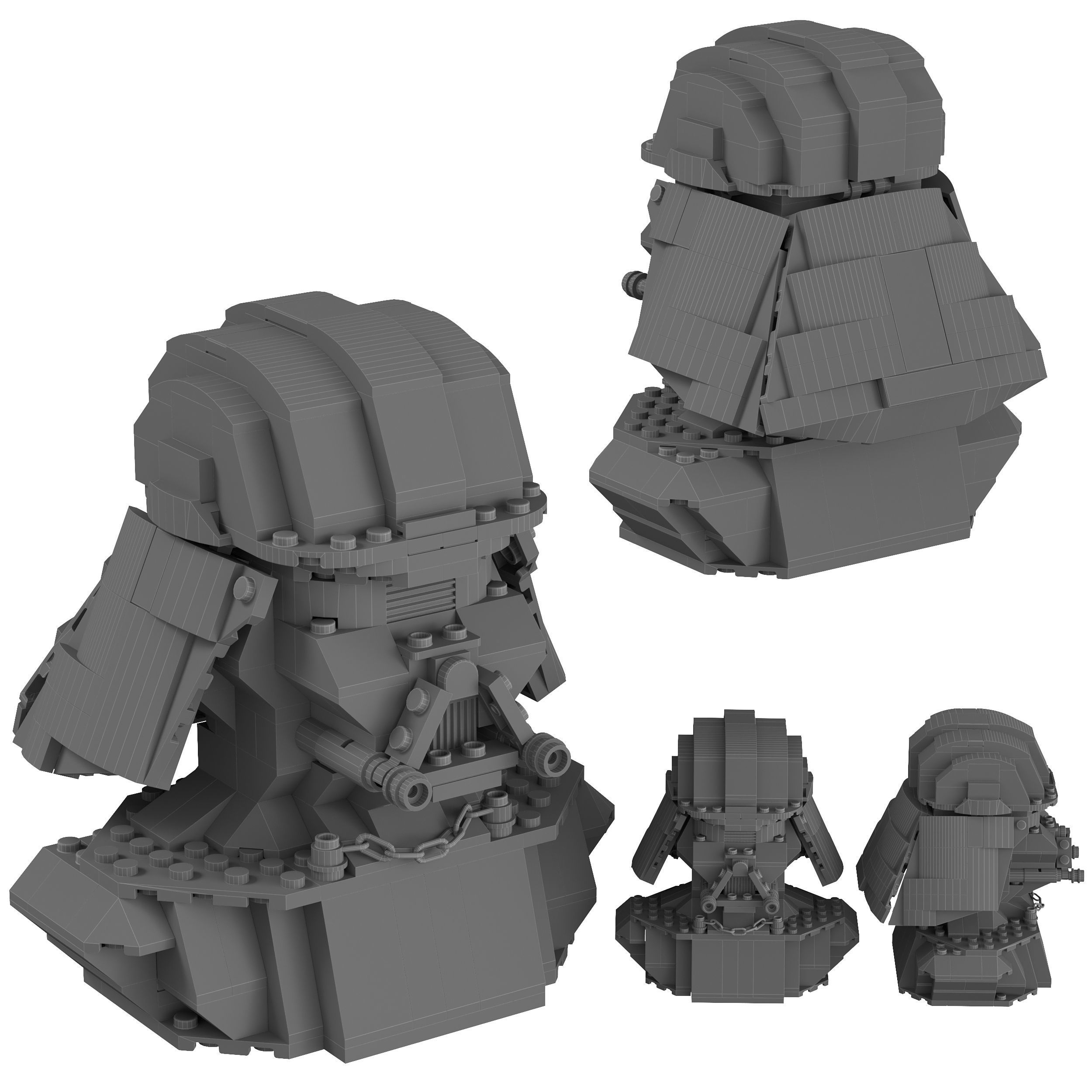 Lego - 75227 Darth Vader Bust 3D model | CGTrader