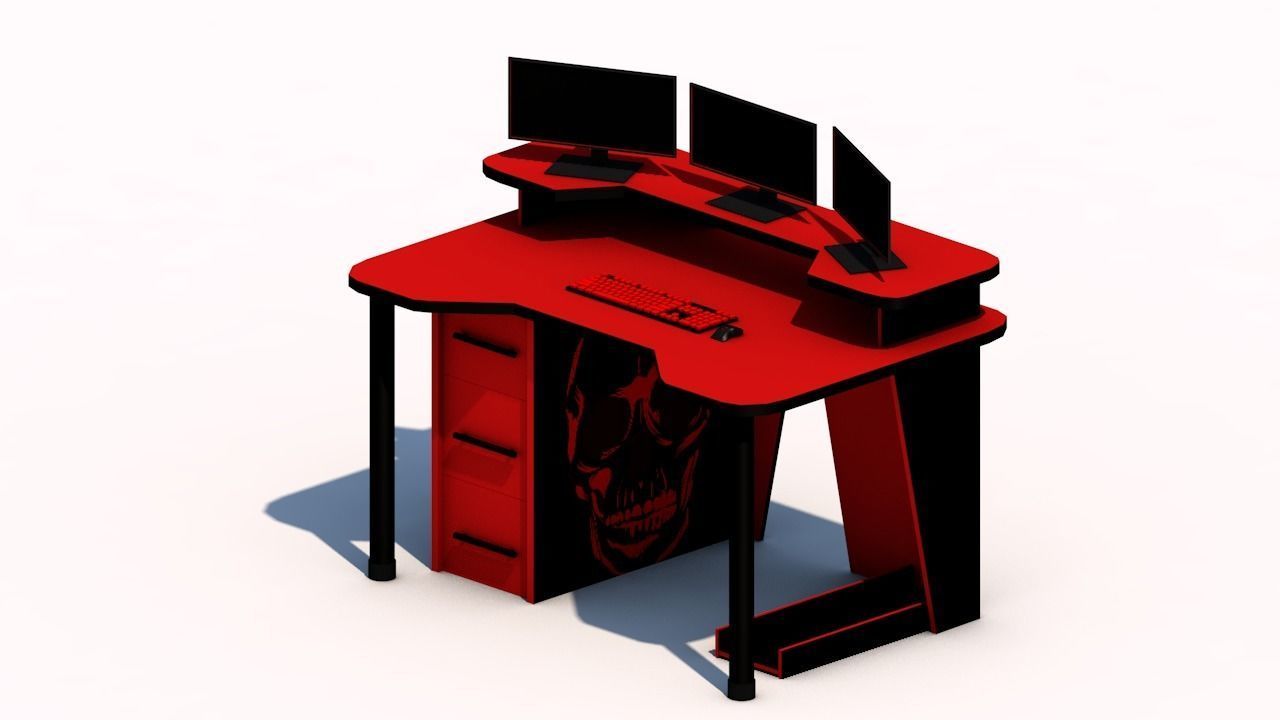 3D model streamer table VR / AR / low-poly | CGTrader