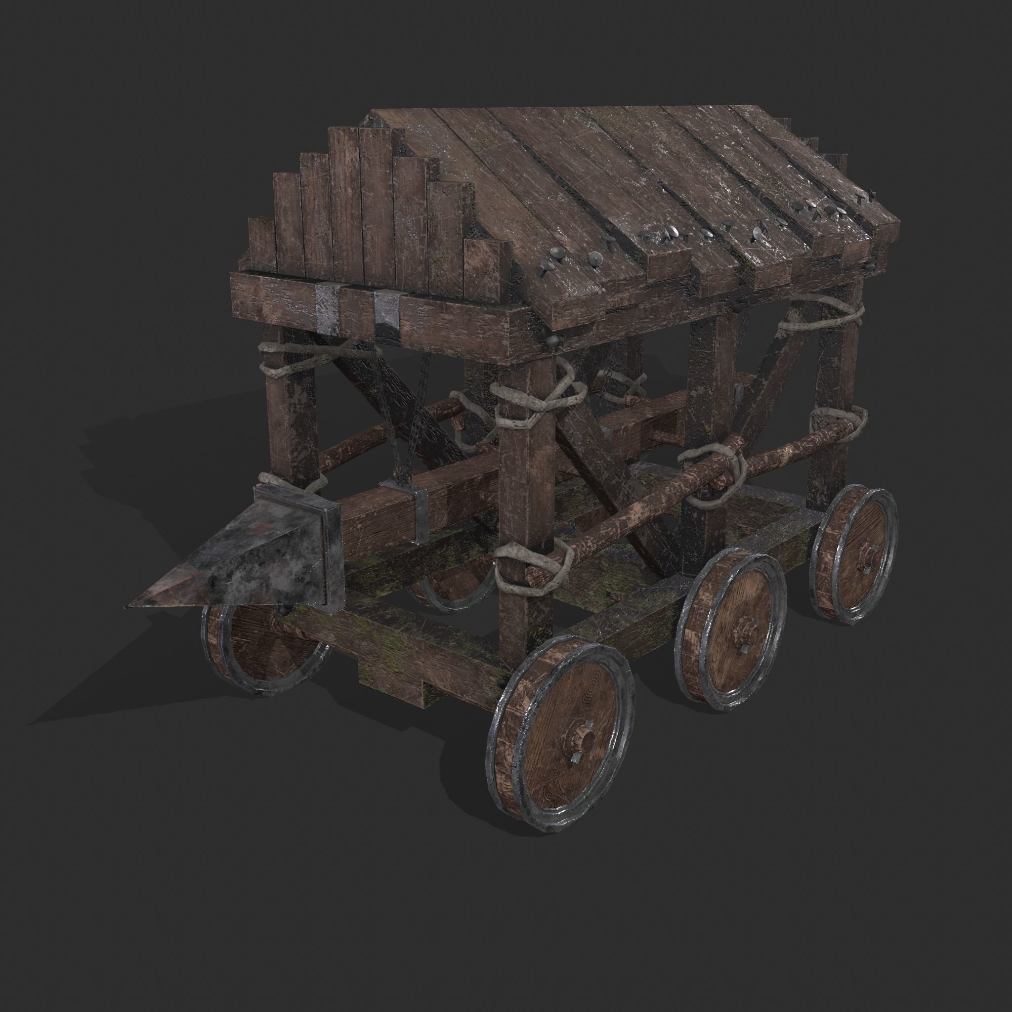 3D model War Mechanism Battering Ram VR / AR / low-poly | CGTrader