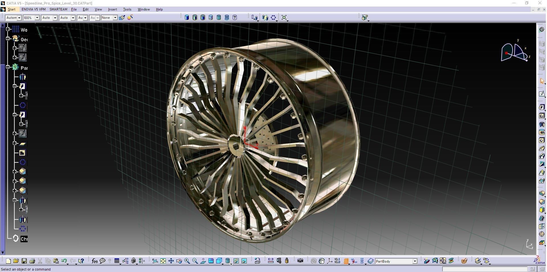 SPEEDLINE PRO ALLOY WHEEL Silver 3D model | CGTrader