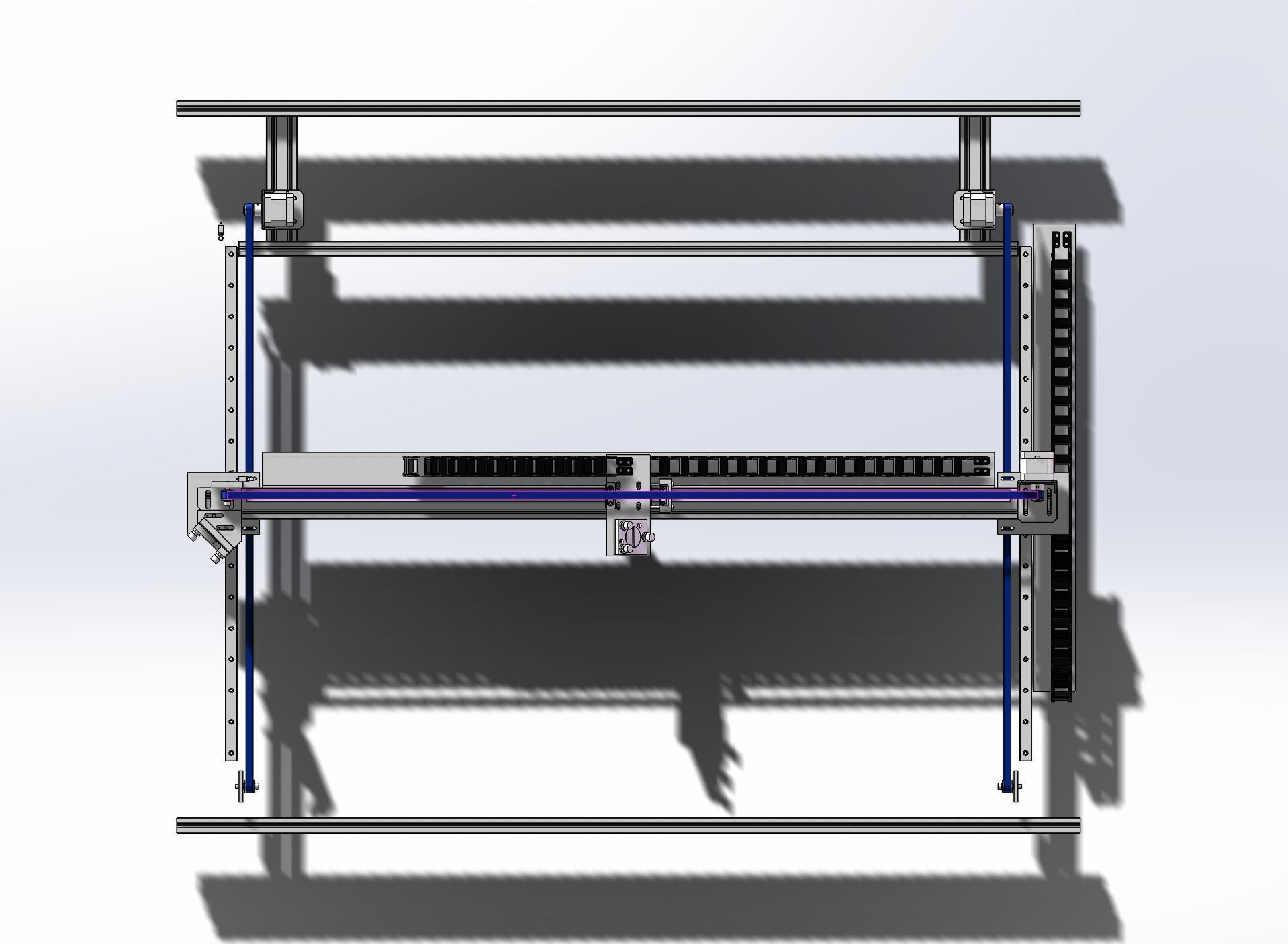 Profile gantry shifting mechanism free 3D model | CGTrader