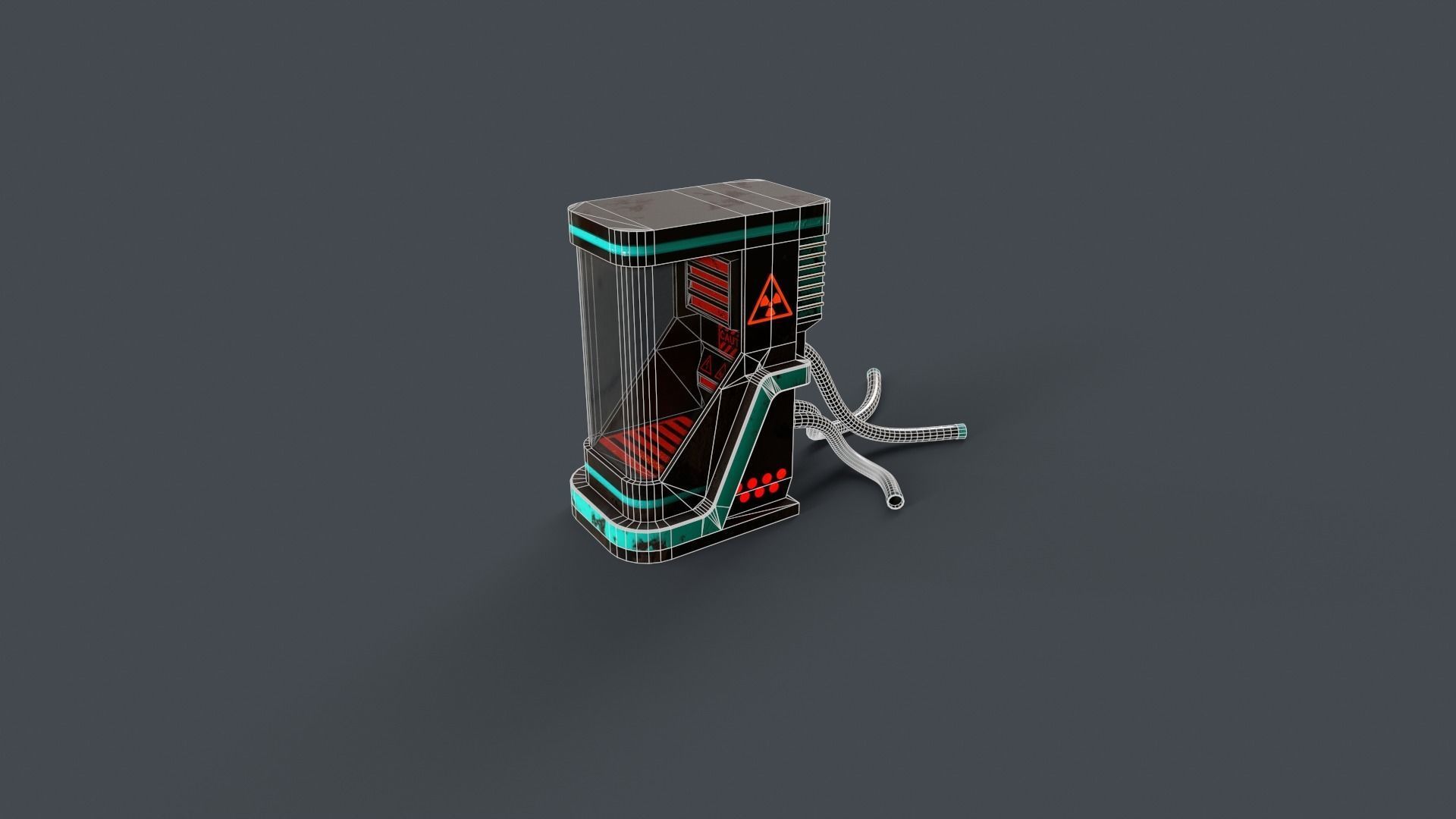 3D model Sci-Fi Teleportation Capsule V1 - 04 VR / AR / low-poly | CGTrader