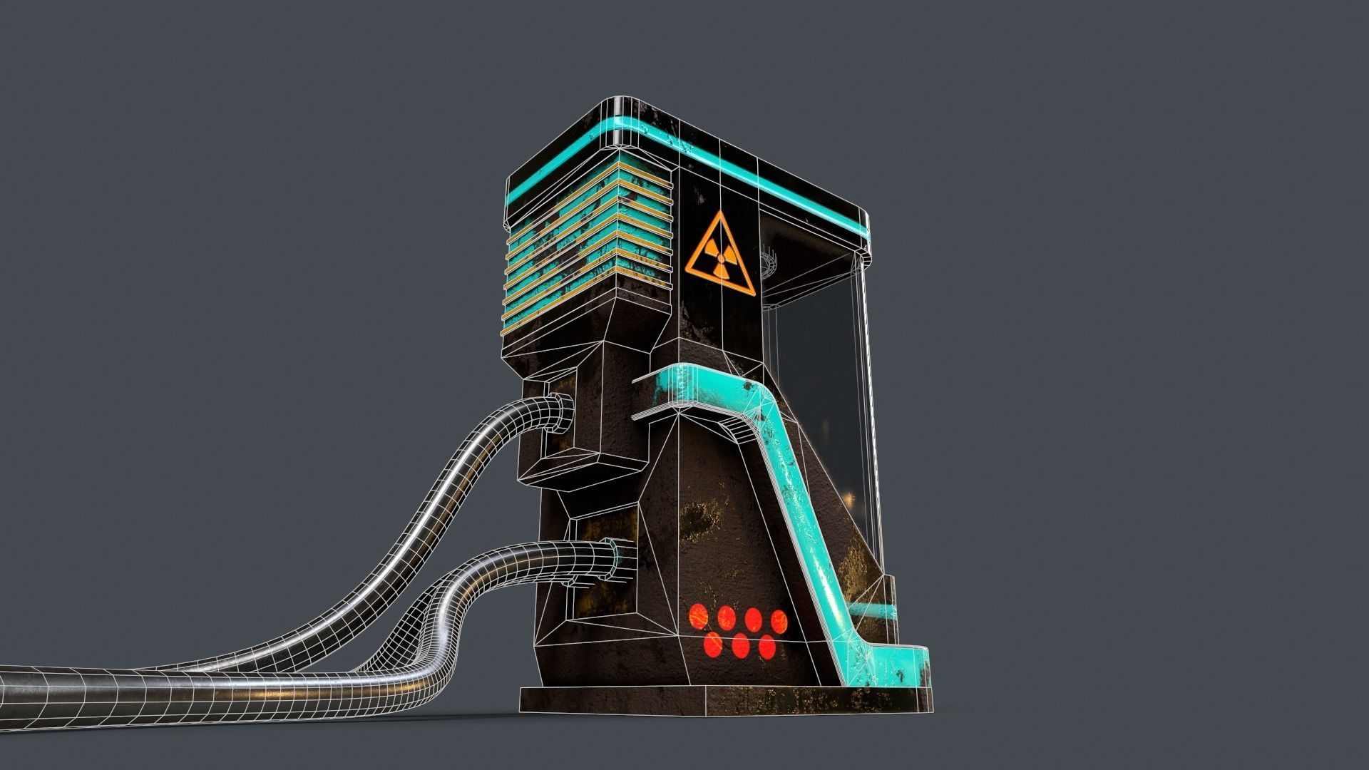 3D model Sci-Fi Teleportation Capsule V1 - 04 VR / AR / low-poly | CGTrader