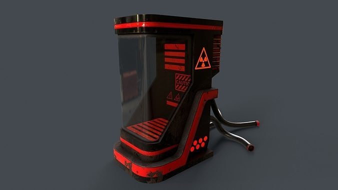 3D model Sci-Fi Teleportation Capsule V1 - 06 VR / AR / low-poly | CGTrader