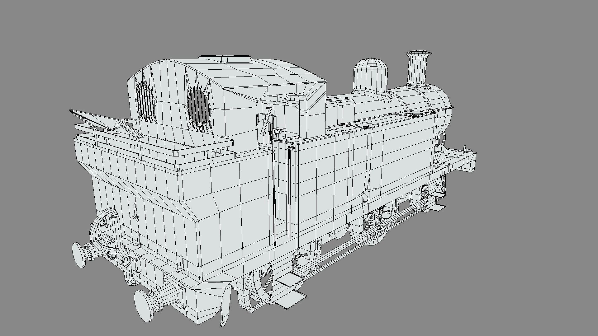 3D model Low poly Jinty Steam Locomotive VR / AR / low-poly | CGTrader