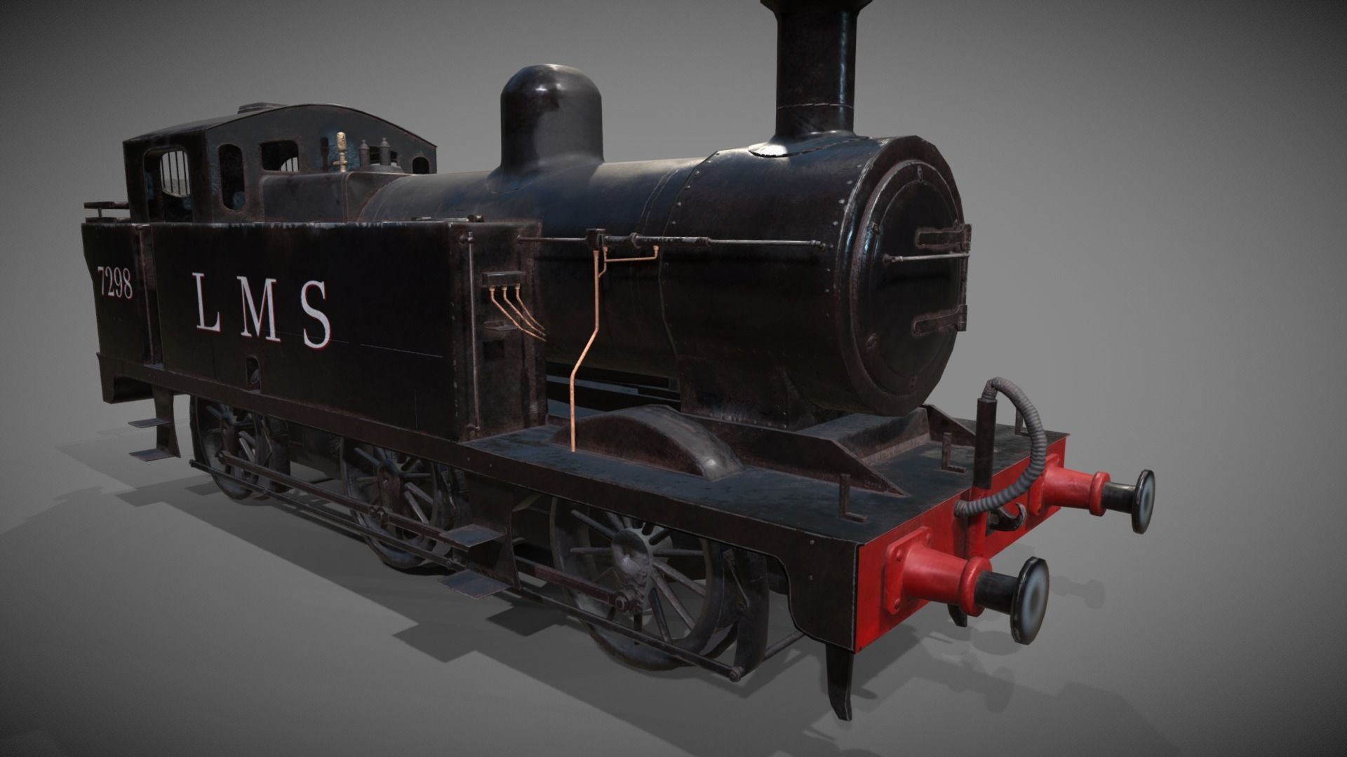 3D model Low poly Jinty Steam Locomotive VR / AR / low-poly | CGTrader