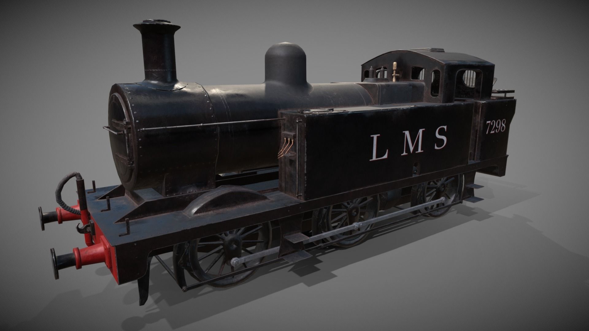 3D model Low poly Jinty Steam Locomotive VR / AR / low-poly | CGTrader