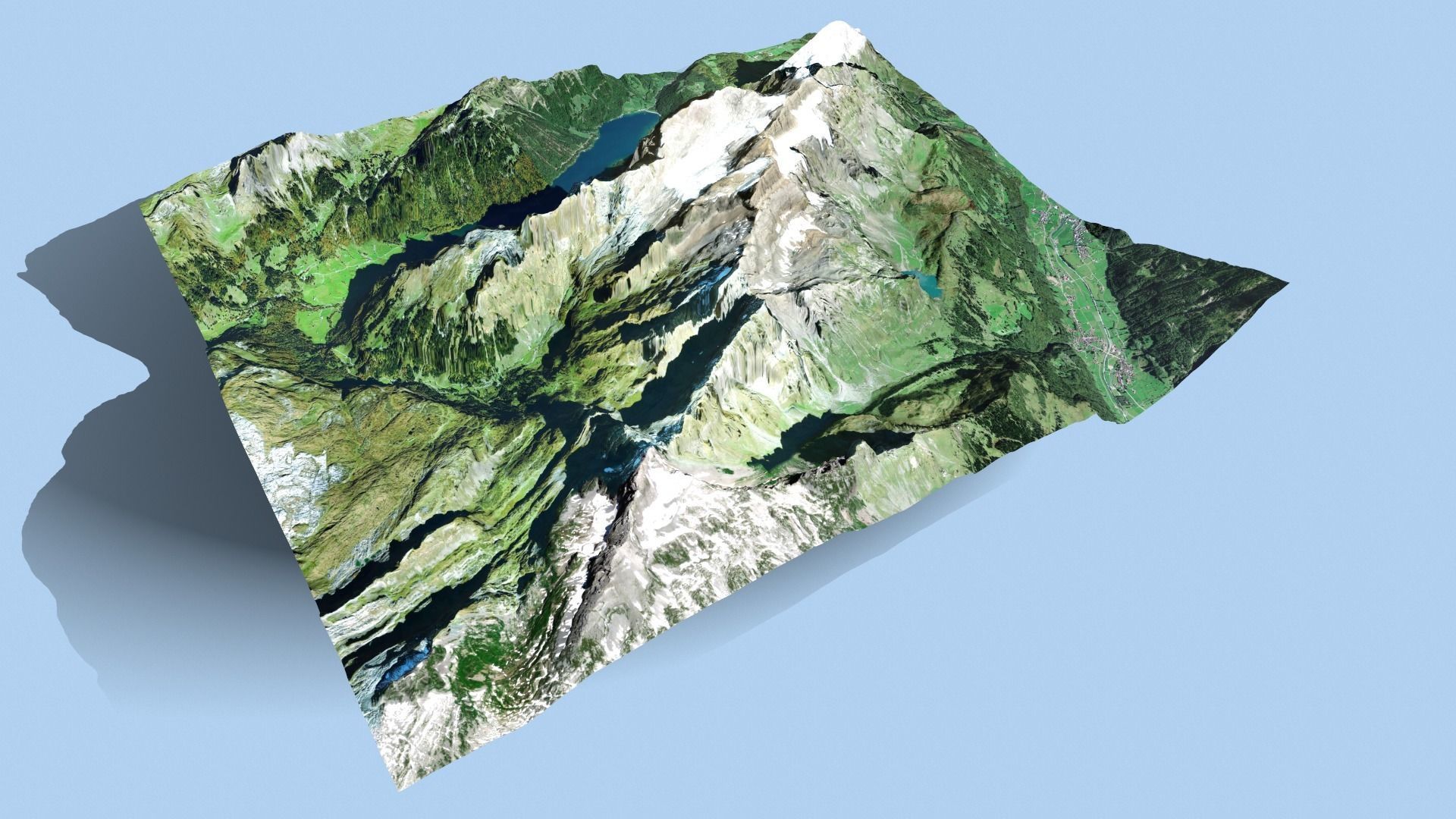 Mountain landscape Alps Switzerland 3D model | CGTrader