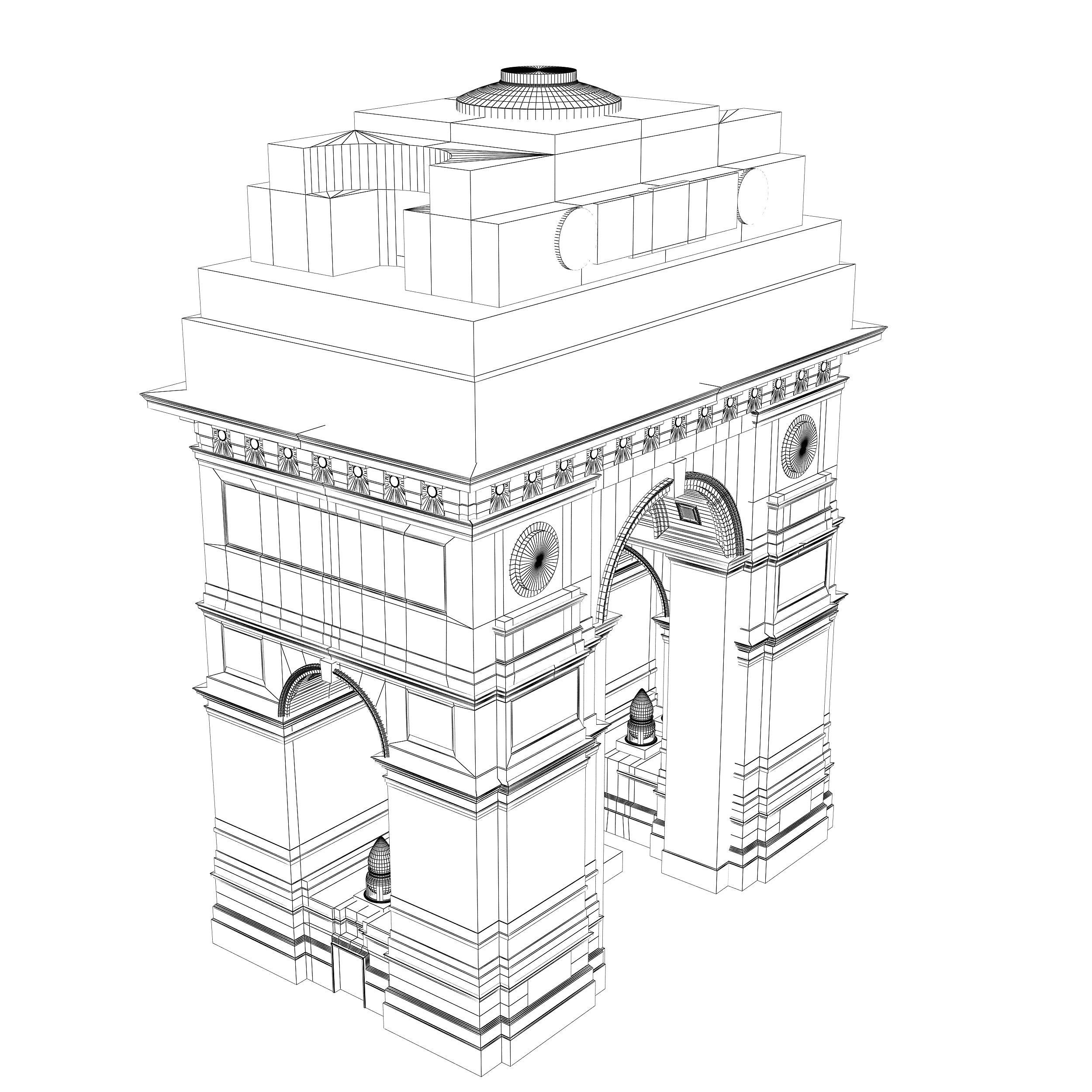 India Gate 3D model | CGTrader