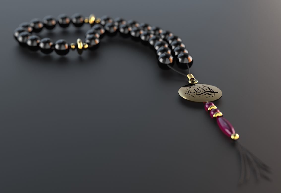 islamic rosary 3D model 3D printable | CGTrader