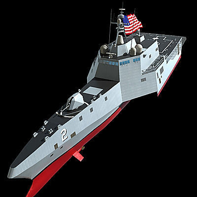 US Navy Littoral Combat Ship General Dynamics LCS-2 3D model | CGTrader
