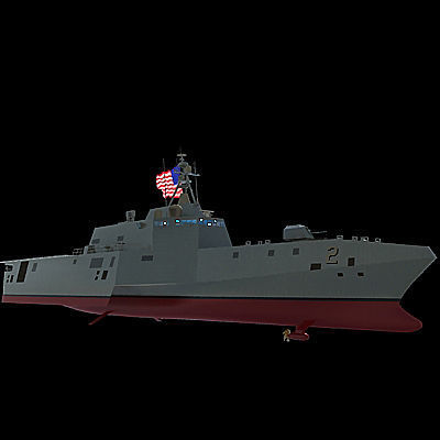 US Navy Littoral Combat Ship General Dynamics LCS-2 3D model | CGTrader