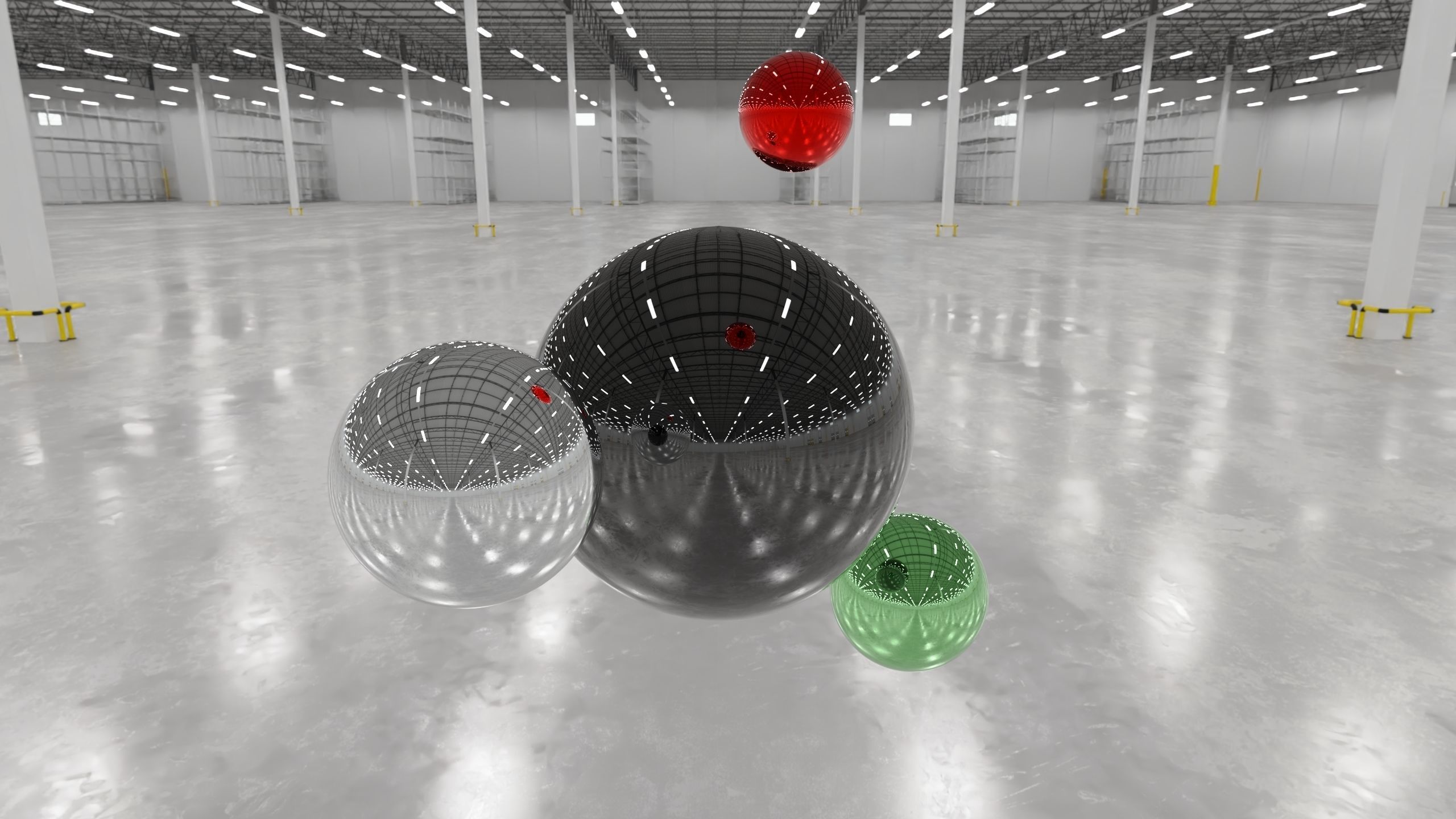 Texture HDRI - Warehouse Interior 10 v2 - 2 versions - 8192x4096 VR ...